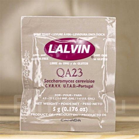 Винные дрожжи Lalvin Qa23 5 гр в наличии Цена 149₽ во Владивостоке