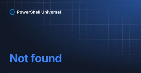 Issue With Powershell Module Simplysql Powershell Universal