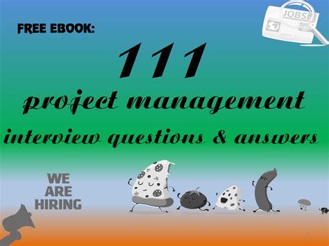 100 Project Management Interview Questions