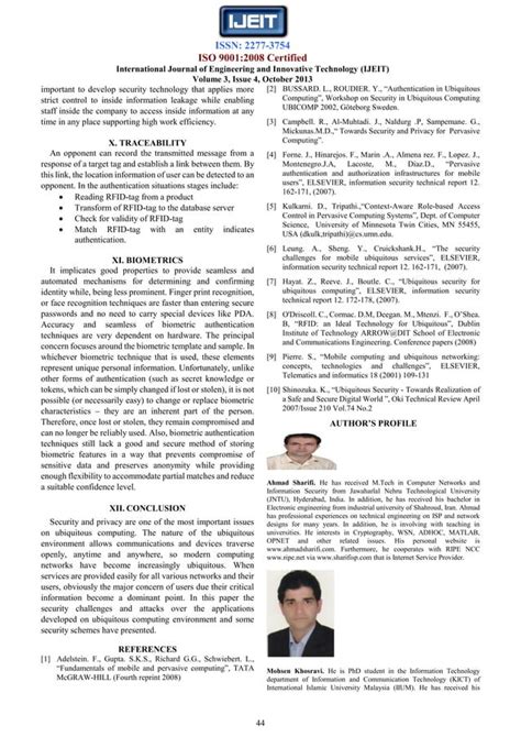 Security Attacks And Solutions On Ubiquitous Computing Networks Pdf