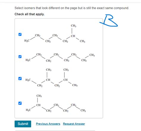 Solved Select Isomers That Look Different On The Page But Is