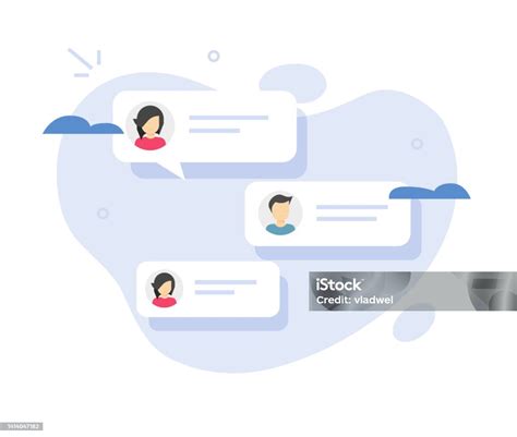온라인 대화 사람 남자와 여자로 채팅 메시지 개념 벡터 거품 연설 플랫 만화 대화 상자 댓글 추상 일러스트 레이 션 삽화 Sms 문자 메시지 현대 대화 그래픽 이미지