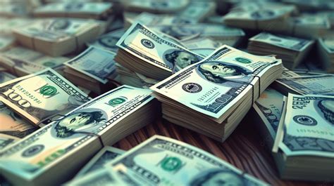 100 Dollar Bills Stacks