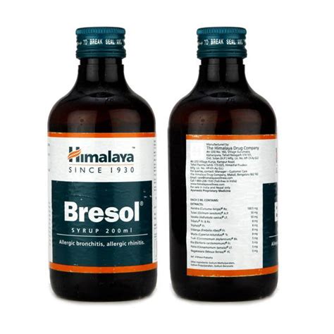 Himalaya Bresol Syrup 200 ml - Natural Respiratory Health Support | Netmeds