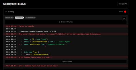 Im Facing A Build Issue In The Vercel Cicd Which Im Not Getting In