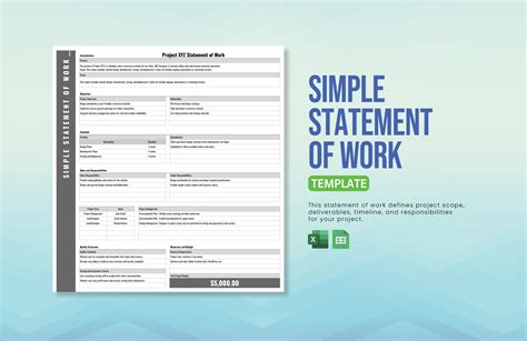 Statement Of Purpose Template In Pages Word PDF Google Docs