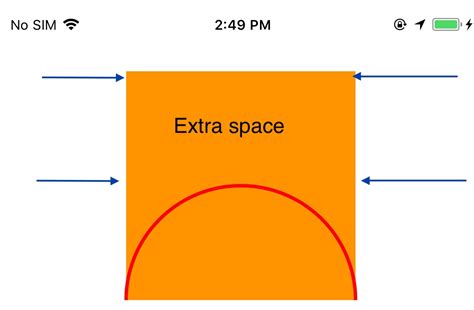 ios remove extra space on uibezierpath stack overflow