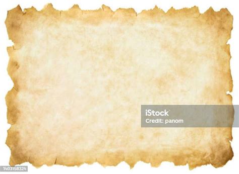 오래된 양피지 용지 시트 빈티지 숙성 또는 흰색 배경에 고립 된 질감 0명에 대한 스톡 사진 및 기타 이미지 0명 가장자리 갈색 Istock