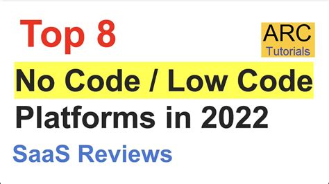 Arc Tutorials On Twitter Top 8 Nocode Platforms Top 8 Low Code