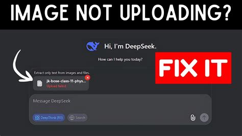 Fix DeepSeek Upload Failed Error Server Down YouTube