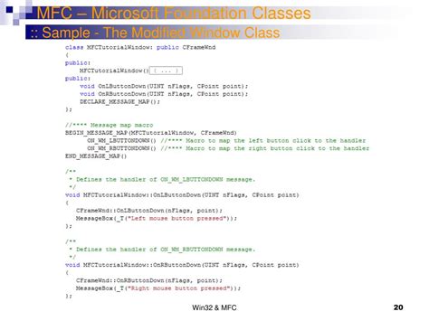 Ppt Windows Gui Programming With Win32 And Mfc Powerpoint