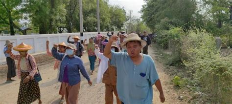 ရွာပေါင်းစုံ သပိတ် စစ်ကြောင်းက စစ်အာဏာရှင် တော်လှန်ရေး ချီတက် ဆန္ဒပ