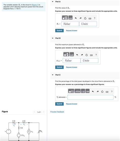 Solved Part Athe Variable Resistor Ro ﻿in The Circuit In