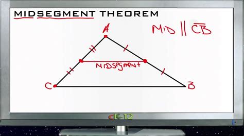 Midsegment Theorem Lesson Basic Geometry Concepts Youtube