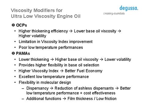 Contribution Of Viscosity Modifiers On Fuel Economy Engine