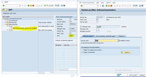 Solved Edi Partner Profile Inbound Not Available Message Sap