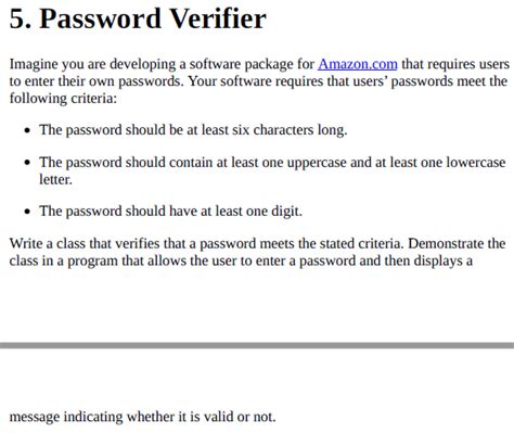 solved 5 password verifier imagine you are developing a