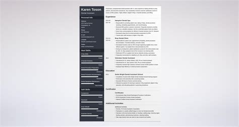 Dental Assistant Resume Examples Sure To Work