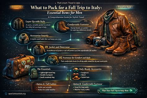 What To Pack For A Fall Trip To Italy Essential Items For Men