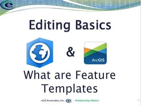 ArcGIS Desktop Editing Basics Feature Templates YouTube