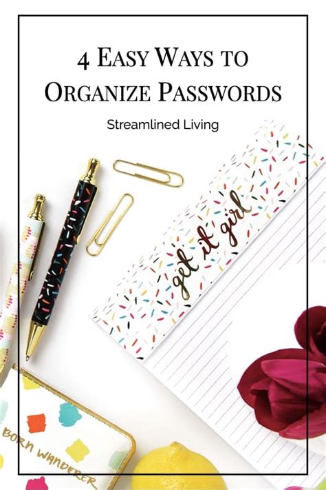 Easy Ways To Organize Passwords