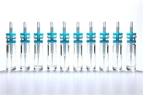 Premium Ai Image Medical Vials And Syringe On White Background