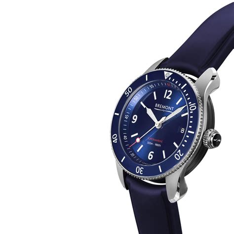 Bremont Supermarine Automatic Rubber Strap Watch S300 Bl
