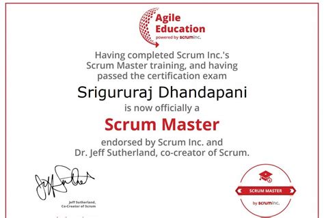 Srigururaj Dhandapani On Linkedin Scrum Agile Training Leadership Scrummaster Scruminc