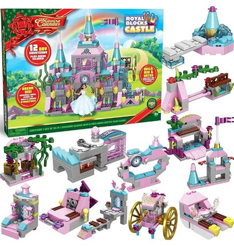 Joyin 2023 크리스마스 어드벤트 캘린더 프린세스 캐슬 빌딩 블록이 있는 12일 카운트다운 달력 1 티몬