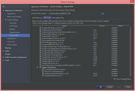 Android Ndk Not Shown In Sdk Manager Stack Overflow