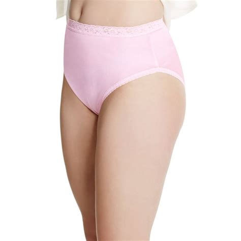 Just My Size Just My Size Womens Nylon 5 Pack Full Brief 14 Assorted