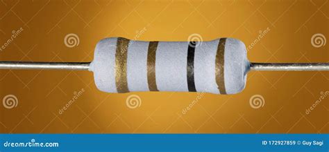 Orange Background With Resistor Stock Image Image Of Brown