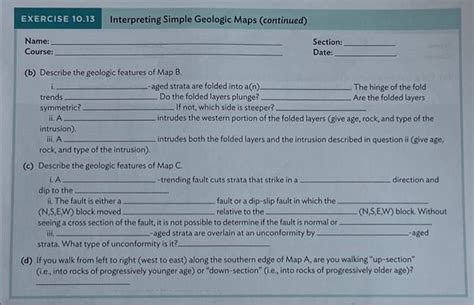 Solved Name Section Course Date For Each Of The Chegg Com