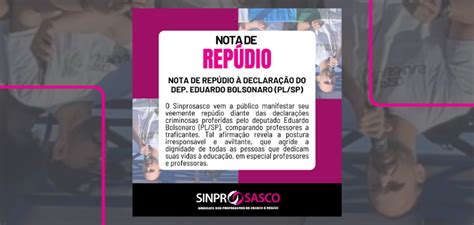 Nota De RepÚdio À DeclaraÇÃo Do Dep Eduardo Bolsonaro Plsp