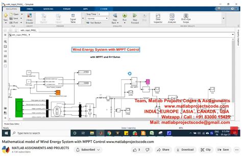 Mathematical Model Of Wind Energy System With Mppt Control