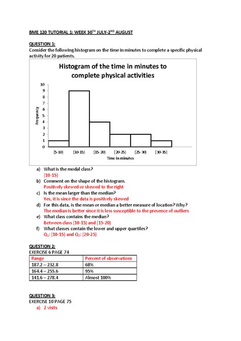 Bme 120 Tutorial 1 Bme 120 Tutorial 1 Week 30th July 2 Nd August