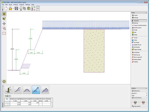 GEO5 MSE Wall Geotechnical Design Software Earth Retaining Structures Geotechpedia