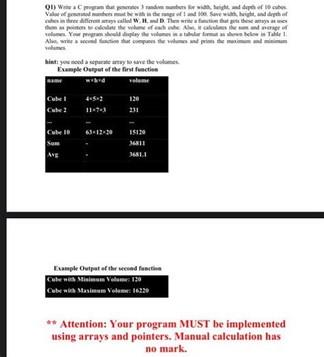 Solved Q1 Write A C Program That Generates 3 Random Numbers