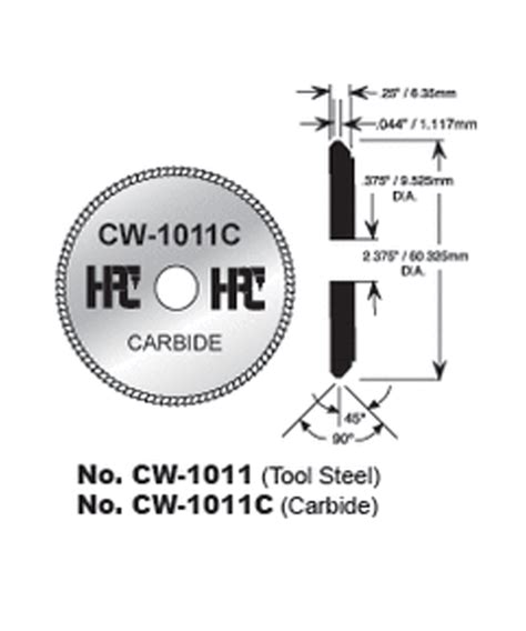 HPC Replacement Cutter Wheel For 1200 Series Milling Wheel Fairway Supply Inc