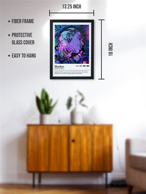 Hacker Frame Poster A3 Planet Superheroes