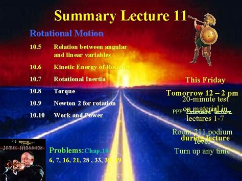 Summary Lecture 11 Rotational Motion 10 5 Relation
