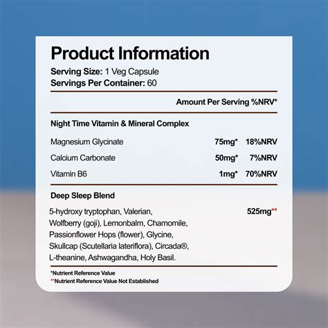 Deep Sleep Nocturnal Recovery And Growth Support Pro Hormones