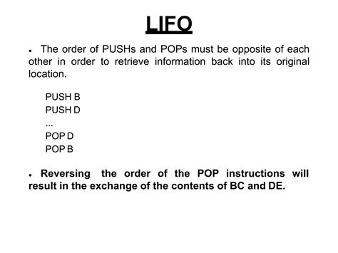 Stacks And Subroutinespptpptx