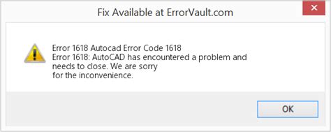 How To Fix Error 1618 Autocad Error Code 1618 Error 1618 Autocad Has Encountered A Problem