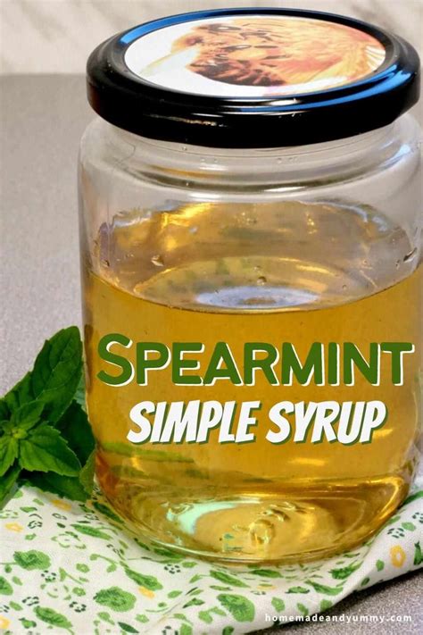 Spearmint Simple Syrup Simple Syrup Spearmint Recipes Simple Syrup