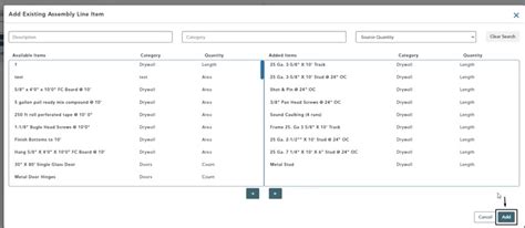 adding existing line items vector knowledge base