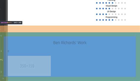 html section is always off the screen at 100 width stack overflow