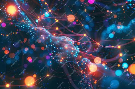 An Abstract Illustration Of A Neural Network With Nodes And Connections Representing The Complex