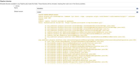 Jenkins 43802 Shared Library Using Folder Scoped Credential Fails To