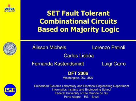 Ppt Set Fault Tolerant Combinational Circuits Based On Majority Logic